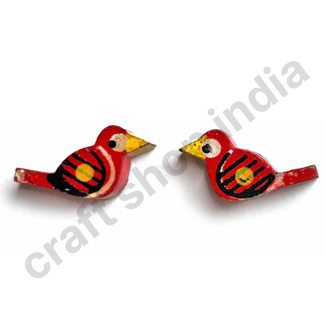 Red Bird Wooden Miniature – craftshopindia