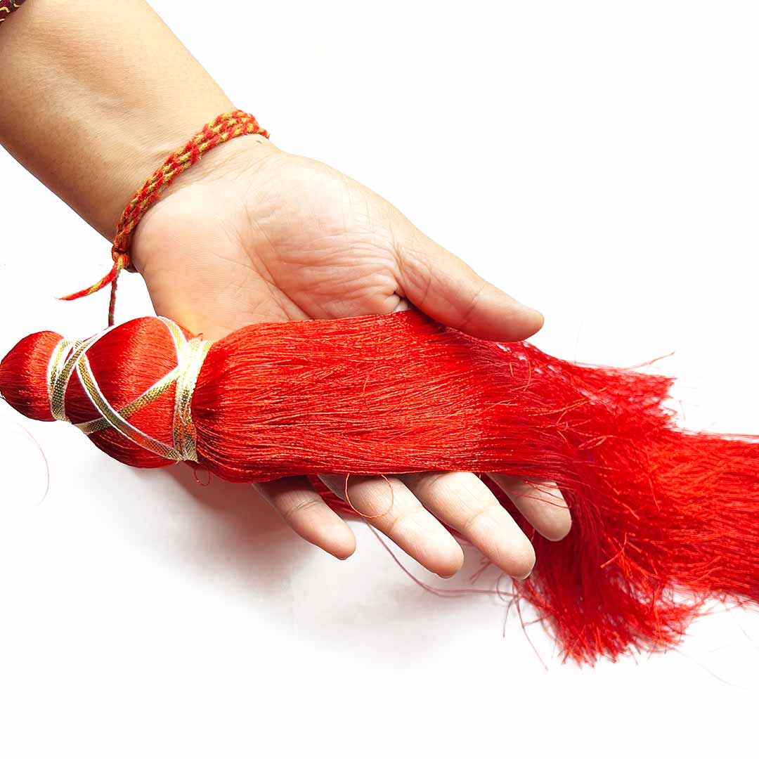 10 Inch Red Color Matka Tassel Set Of 4 – craftshopindia