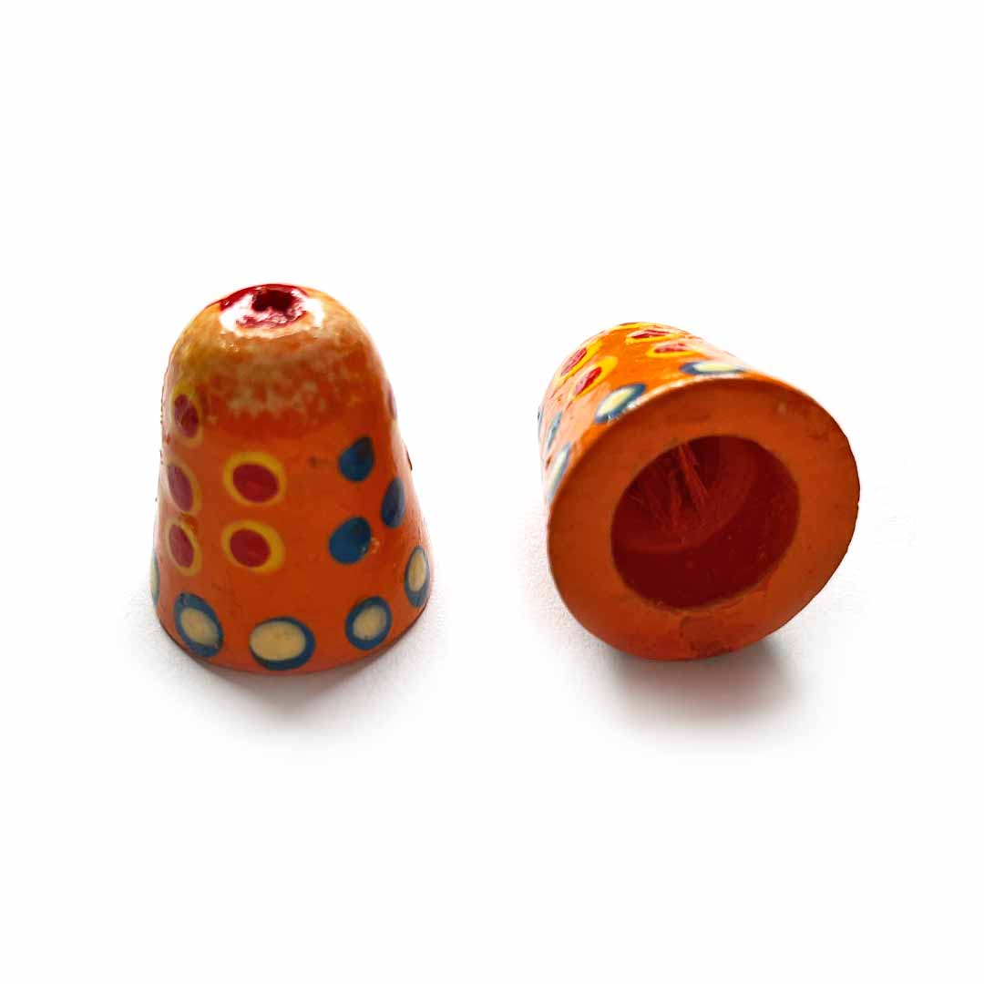 Orange Color Wooden Bell – craftshopindia