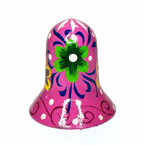 Pink Color Big Size Handpainted Bells (Set Of 2) – craftshopindia