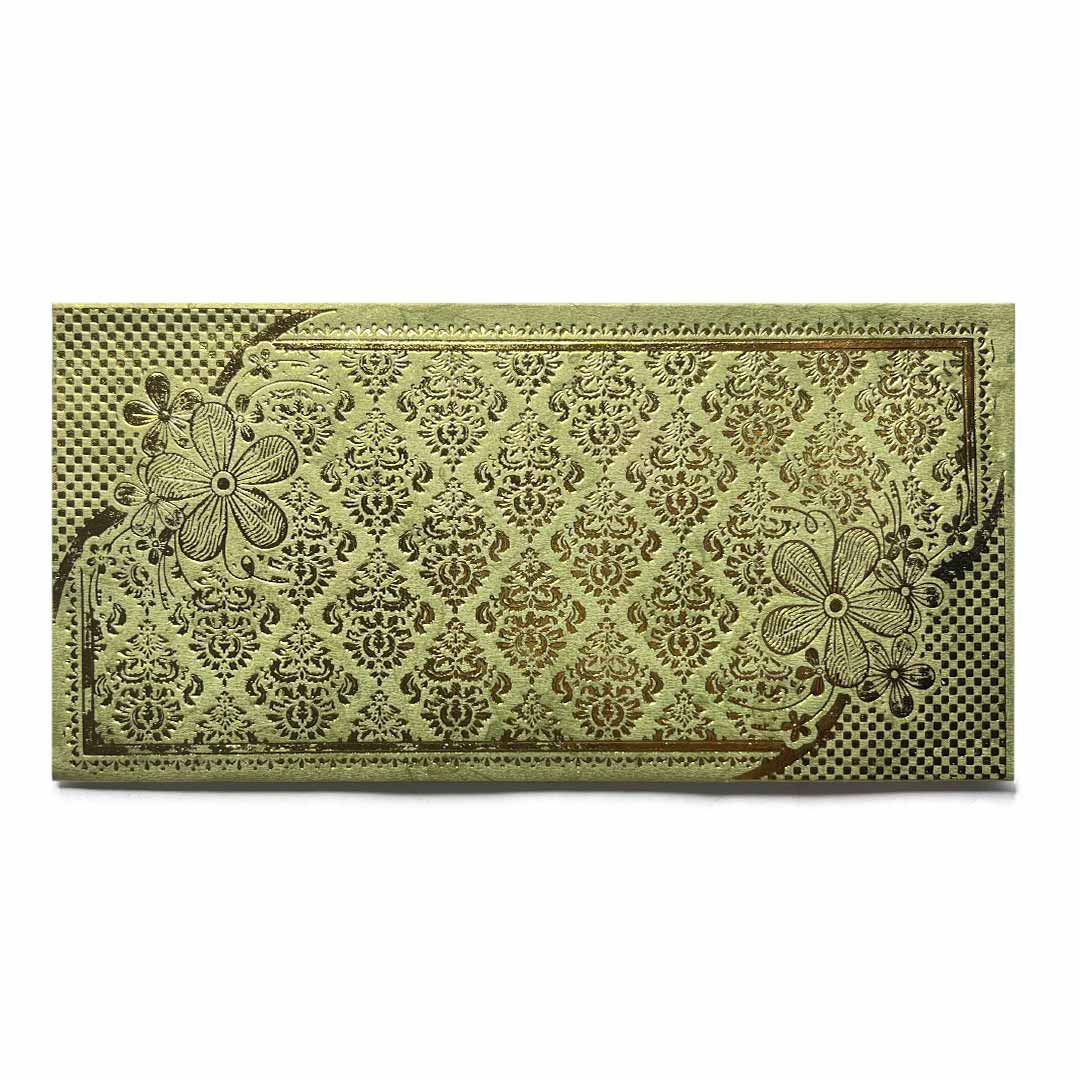 Pista Green & Golden Color Shagun Envelope Pack Of 10 – craftshopindia