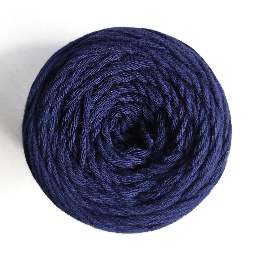 Navy Blue Color 8 PLY Cotton Crochet Thread Balls for Weaving and Craf ...